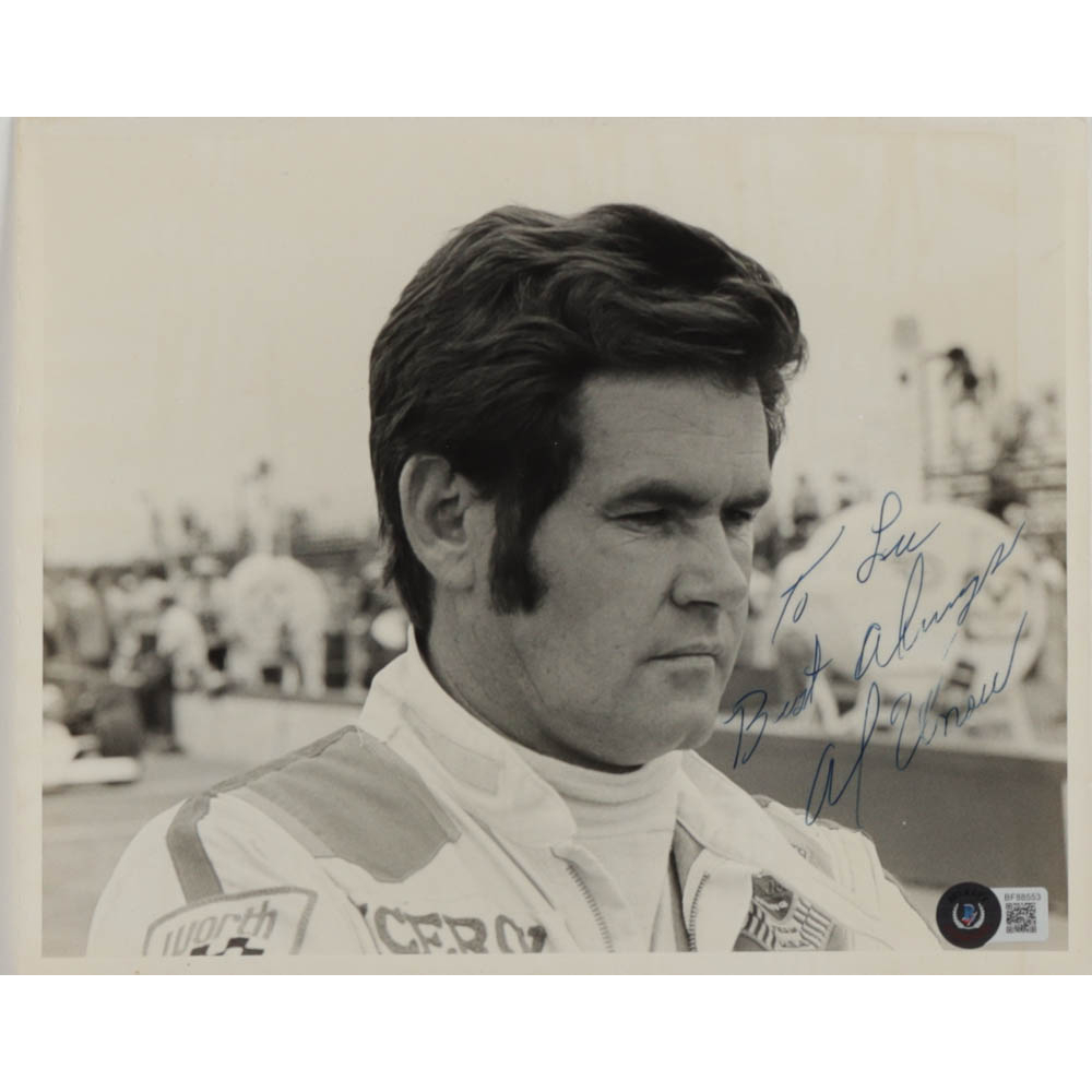 Al Unser Signed NASCAR 8x10 Photo Inscribed "Best Always" (Beckett ...