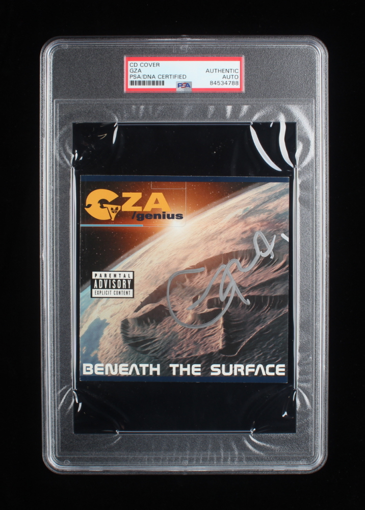 GZA Signed "Beneath The Surface" CD Disc Cover (PSA) | Pristine Auction