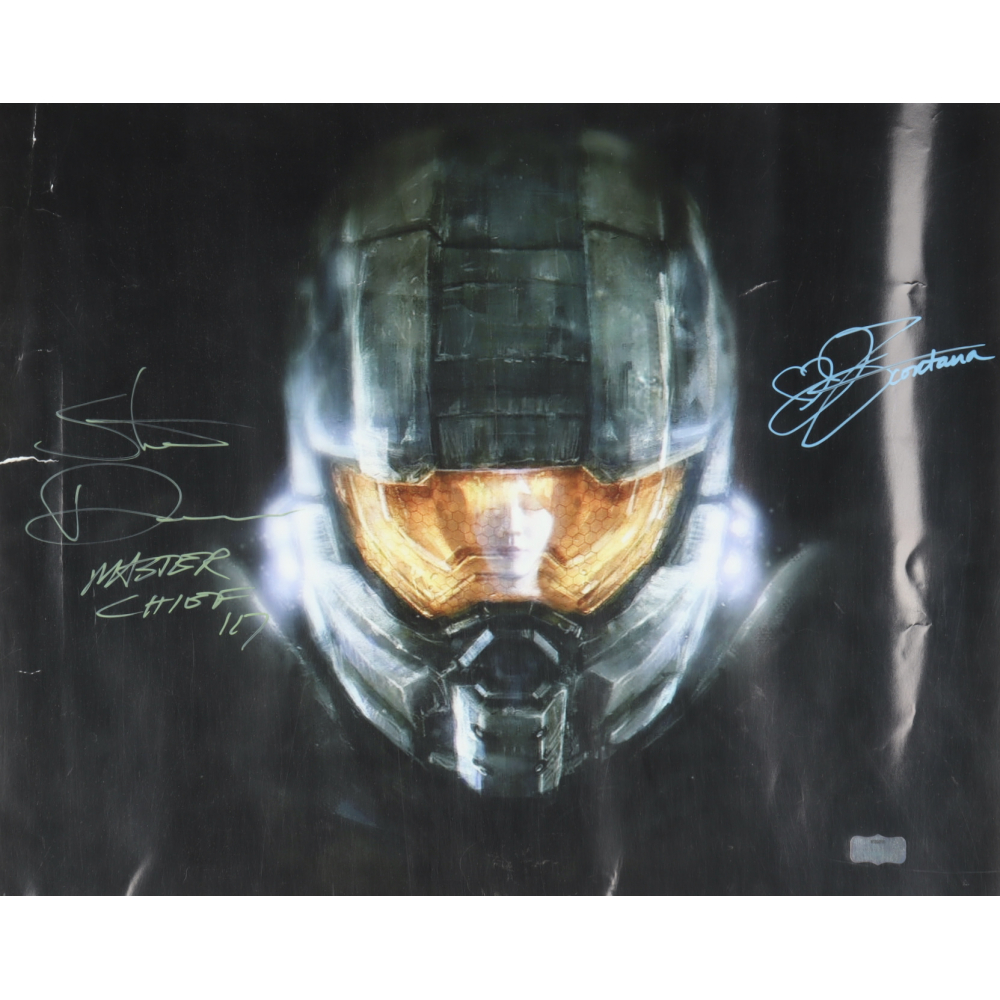 Steve Downes & Jen Taylor Signed "Halo" 16x20 Photo Inscribed "Master ...