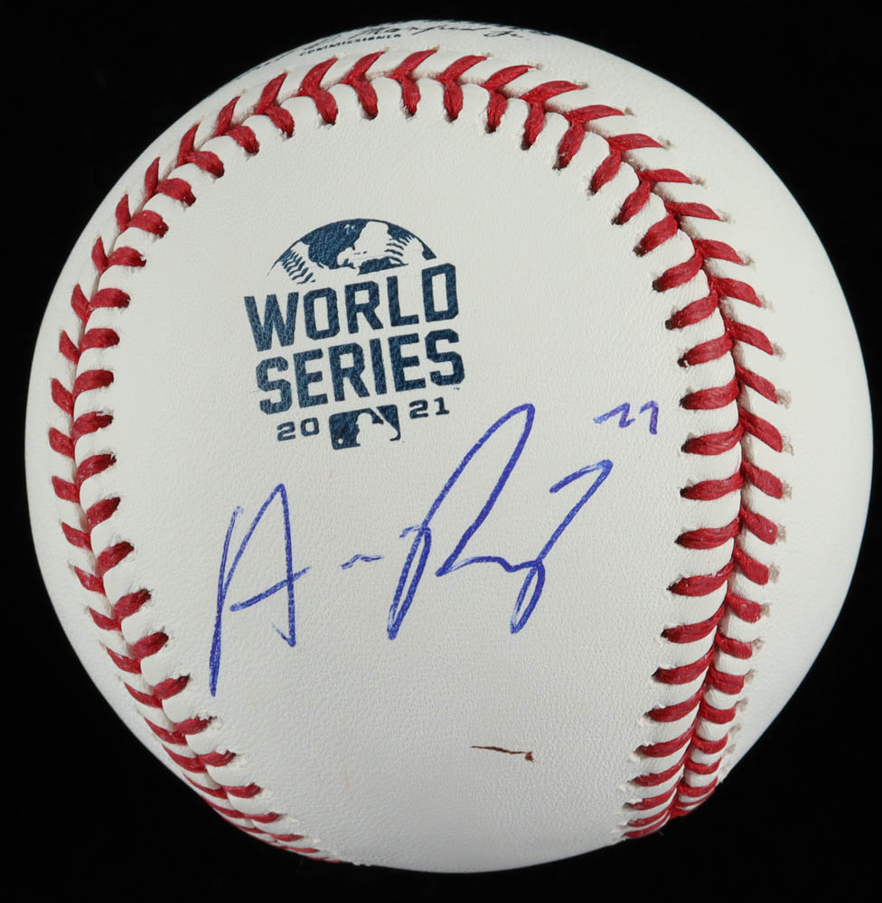 Austin Riley Signed 2021 World Series Logo Baseball (Beckett ...