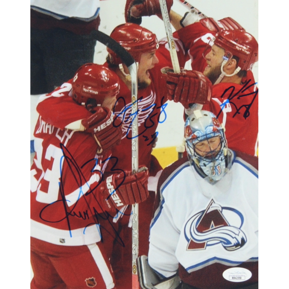 Kris Draper, Darren McCarty & Kirk Maltby Signed Red Wings 8x10 Photo ...