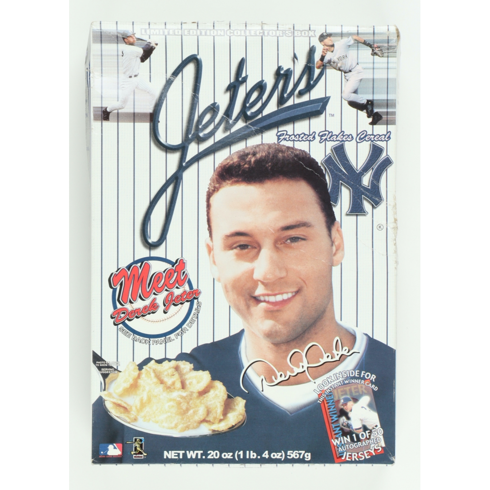 Derek Jeter Yankees LE Jeter's Frosted Flakes Cereal Box | Pristine Auction