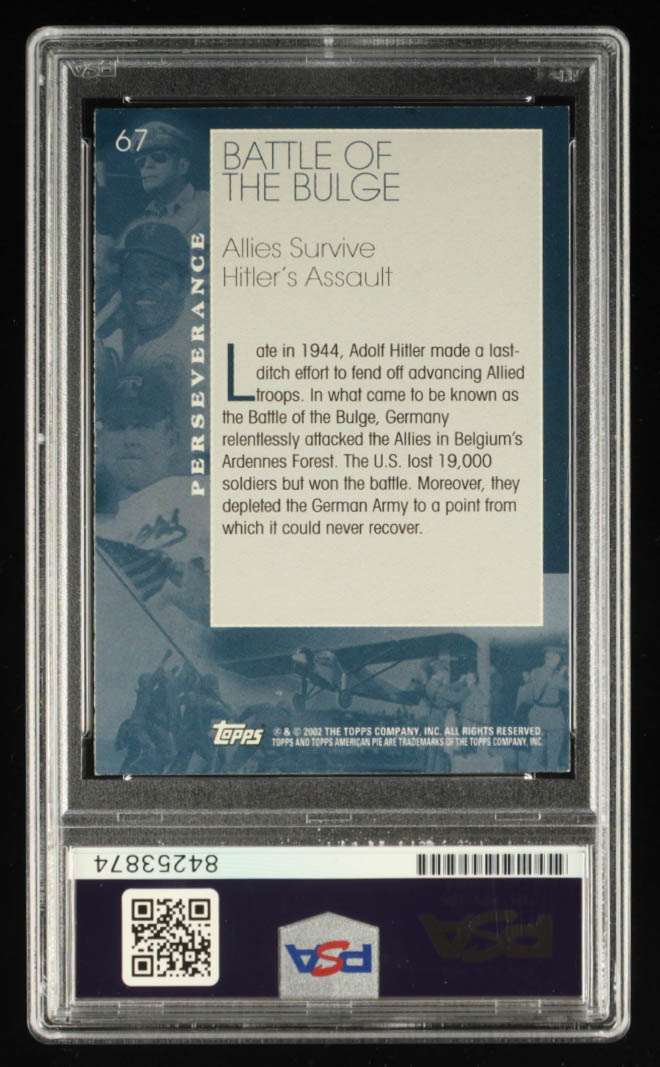 2002 Topps American Pie #67 Battle Of The Bulge Signed by (4) with ...