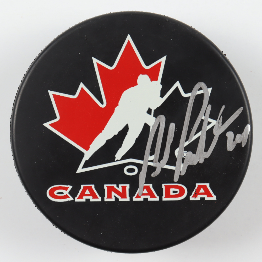 Bob Probert Signed Team Canada Logo Hockey Puck (PSA) | Pristine Auction