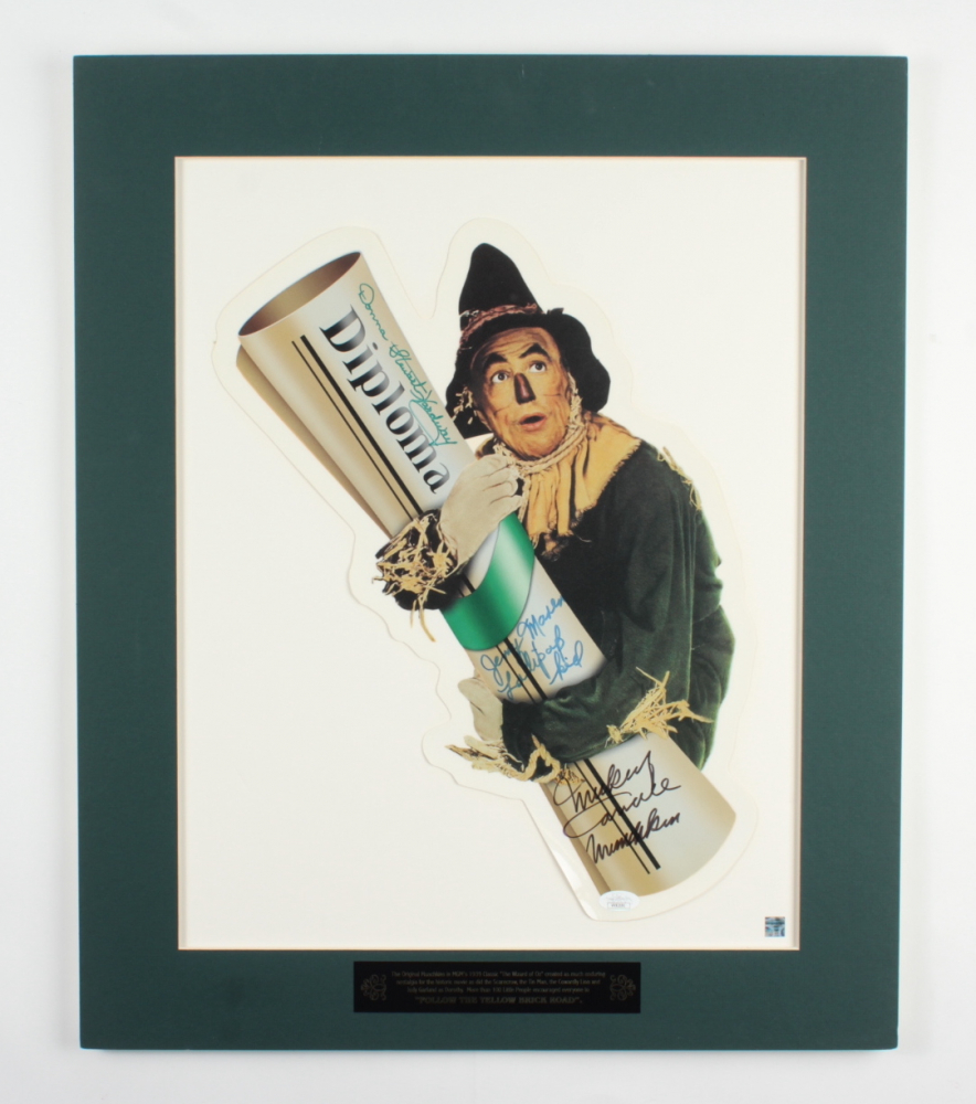 Mickey Carroll, Jerry Maren & Donna Stewart-Hardway Signed "The Wizard ...