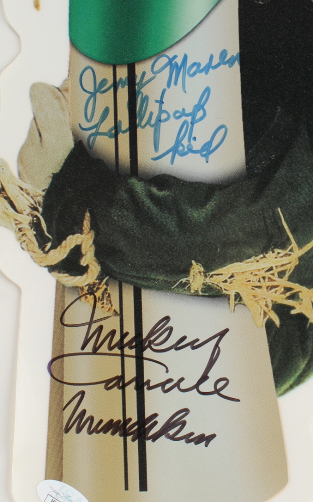 Mickey Carroll, Jerry Maren & Donna Stewart-Hardway Signed "The Wizard ...