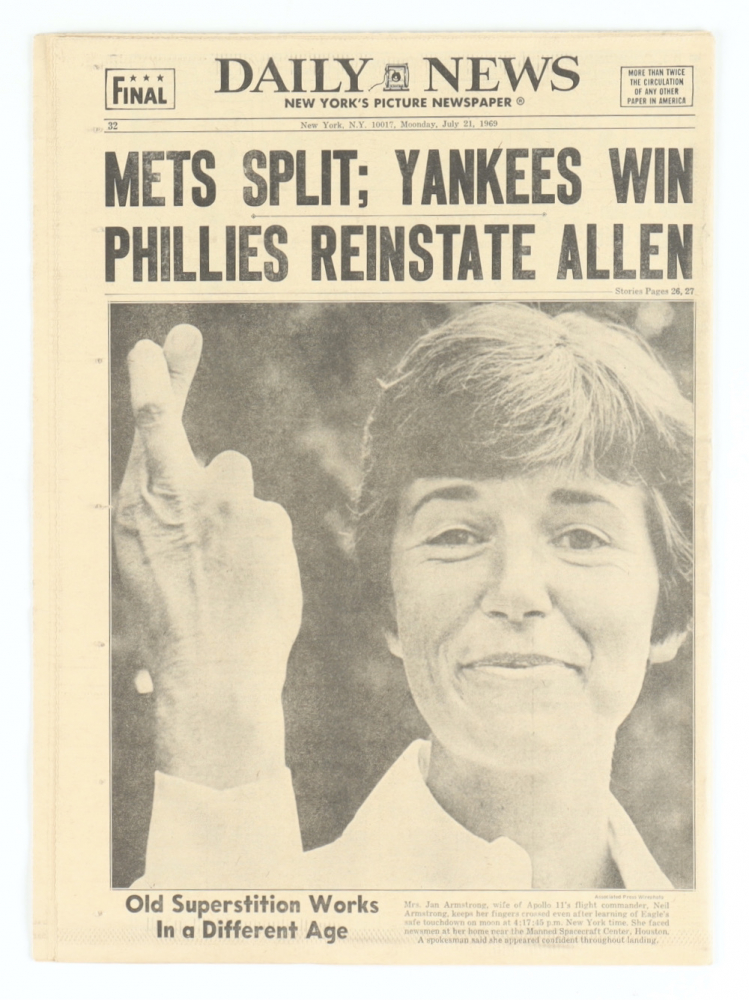 Vintage 1969 New York "Daily News" Full Newspaper | Pristine Auction