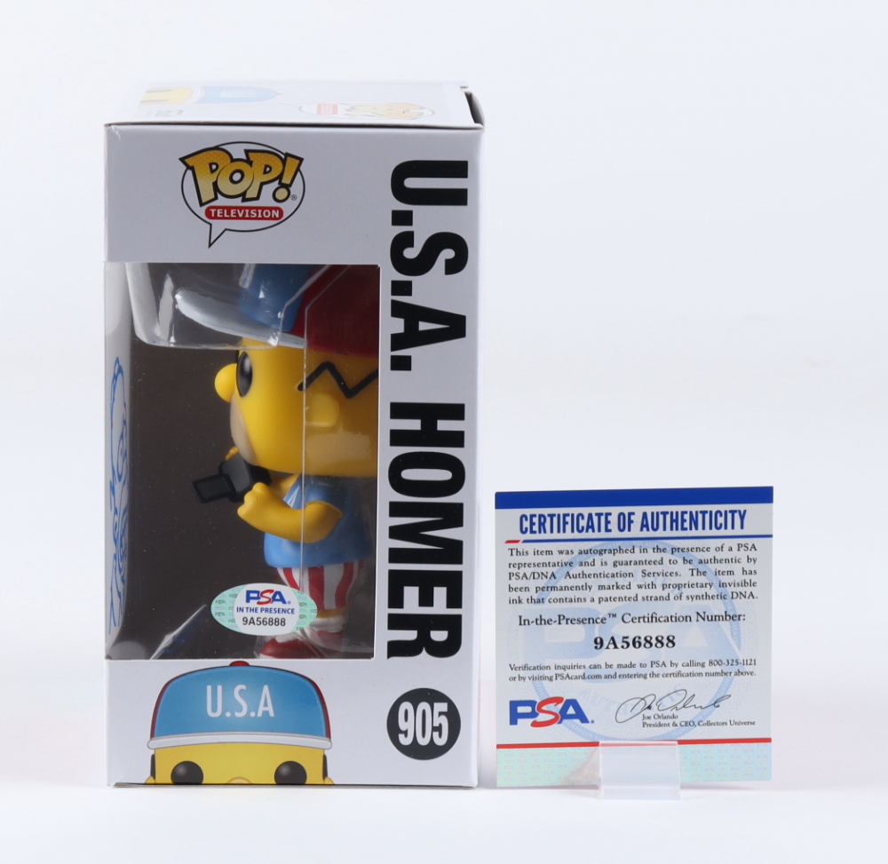 Tone Rodriguez Signed "The Simpsons" #905 U.S.A. Homer Funko Pop! Vinyl ...