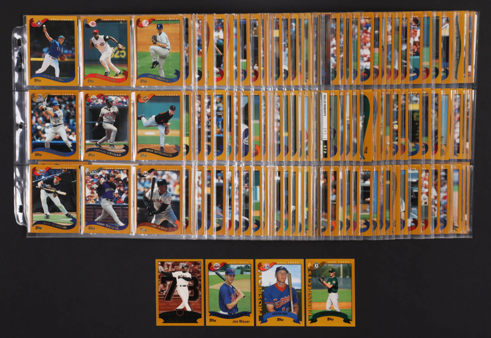 2002 Topps Baseball Complete Set of (719) Cards with Barry Bonds 2002 ...