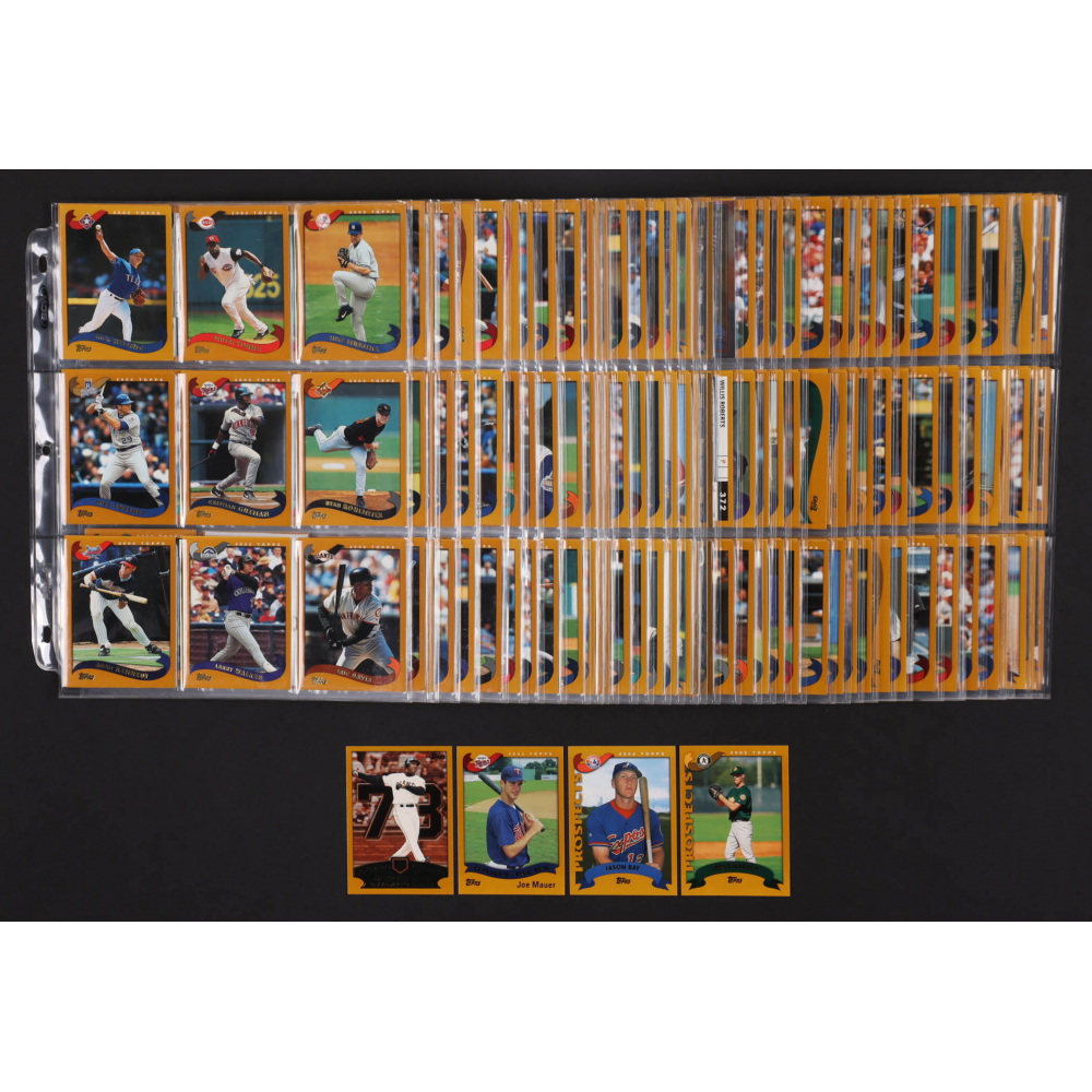 2002 Topps Baseball Complete Set of (719) Cards with Barry Bonds 2002 ...