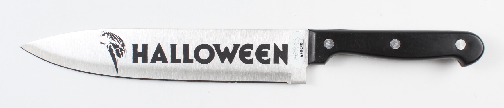Nick Castle Signed "Halloween" Logo Stainless Steel Knife Inscribed ...