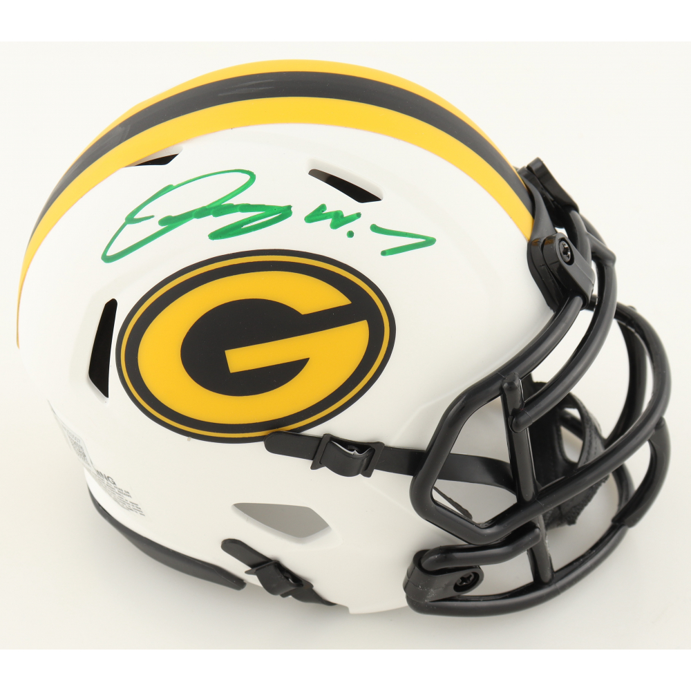 Quay Walker Signed Packers Lunar Eclipse Alternate Speed Mini Helmet ...