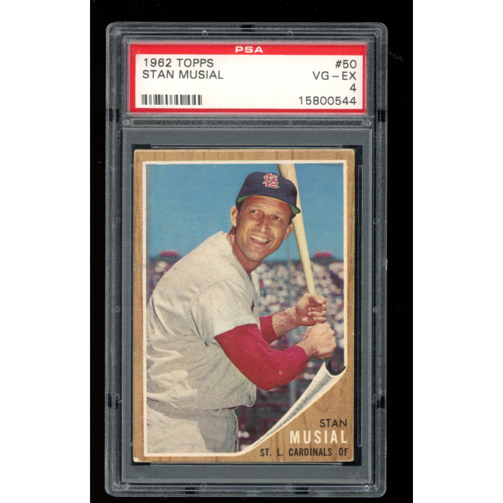 Stan Musial 1962 Topps #50 (PSA 4) | Pristine Auction