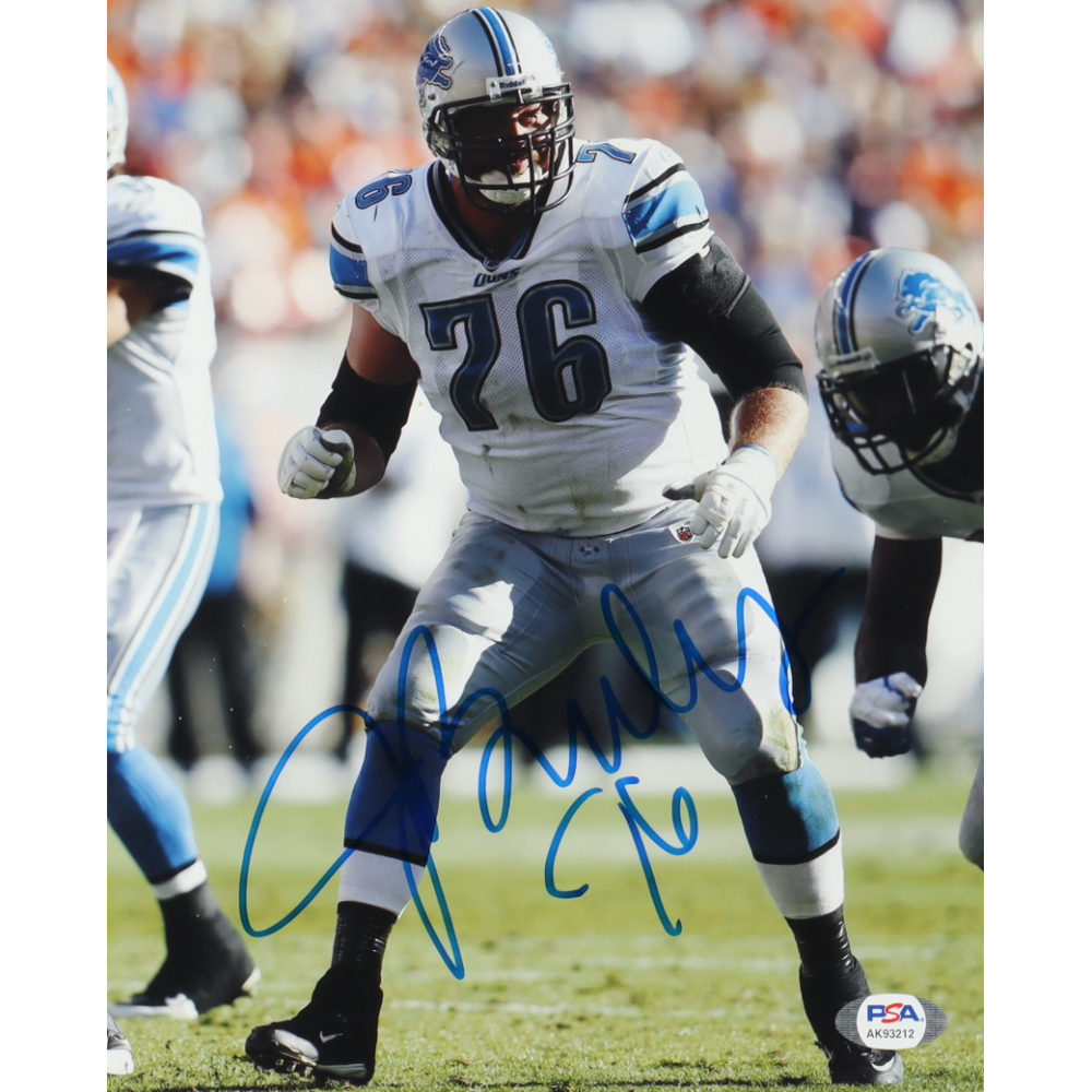 Jeff Backus Signed Lions 8x10 Photo (PSA) | Pristine Auction