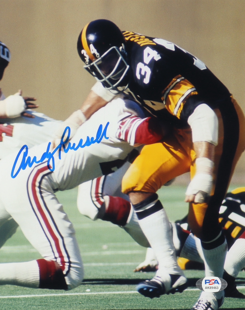 Andy Russell Signed Steelers 8x10 Photo (PSA) | Pristine Auction