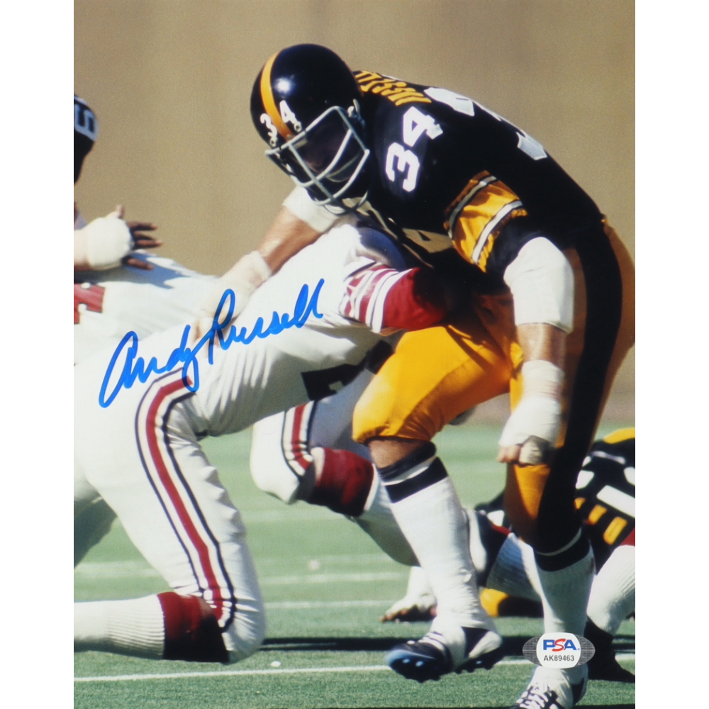 Andy Russell Signed Steelers 8x10 Photo (PSA) | Pristine Auction