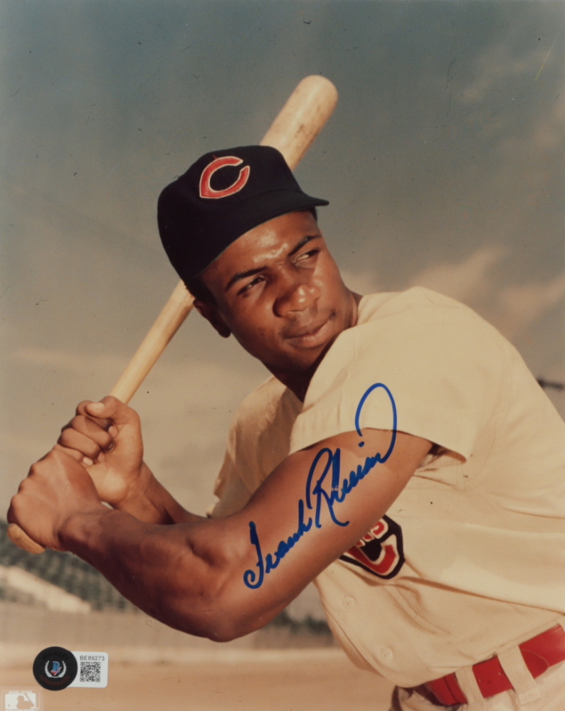 Frank Robinson Signed Redlegs 8x10 Photo (Beckett) | Pristine Auction