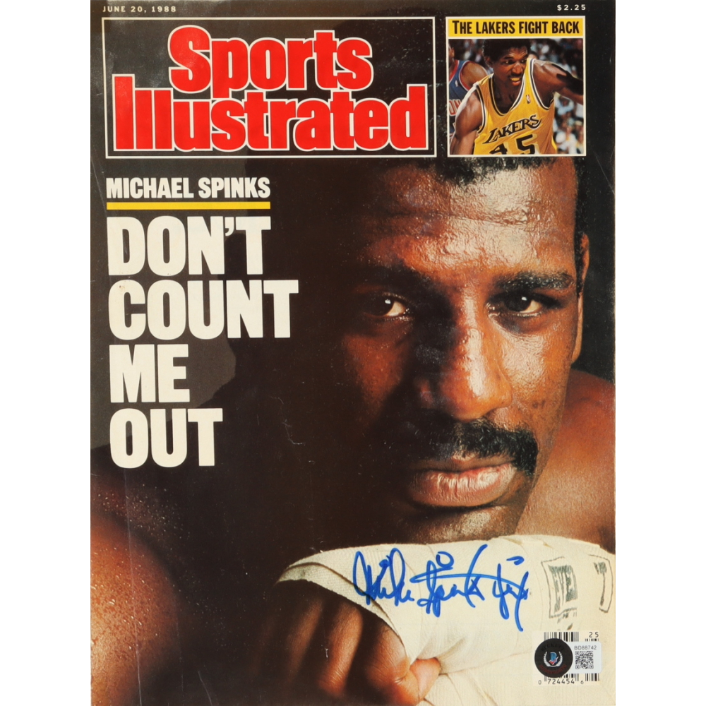 Mike Spinks "Jinx" Signed 8.5x11 1988 Sports Illustrated Magazine Cover ...