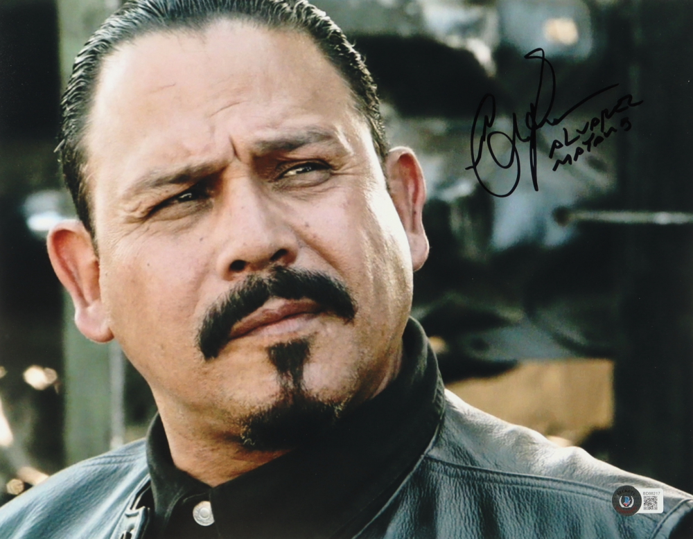 Emilio Rivera Signed "Sons of Anarchy" 11x14 Photo Inscribed "Alvarez ...