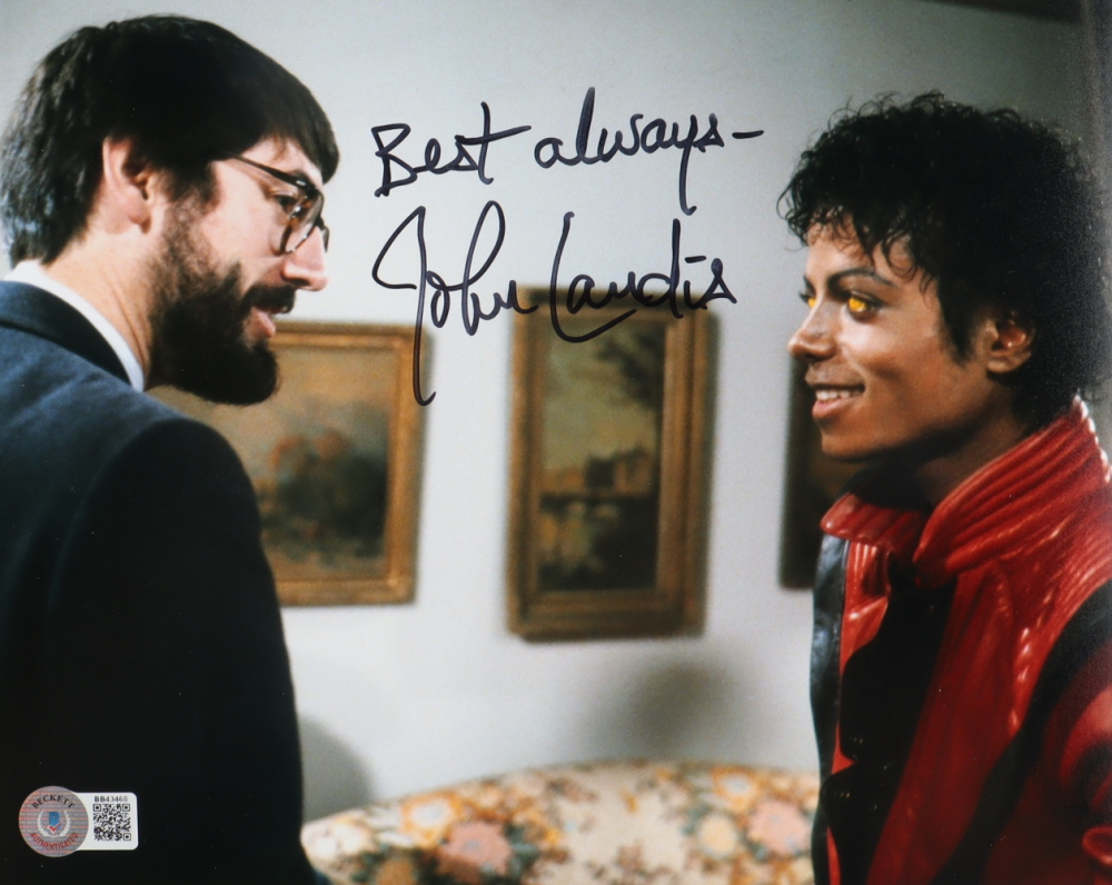John Landis Signed "Michael Jackson's Thriller" 8x10 Photo Inscribed ...