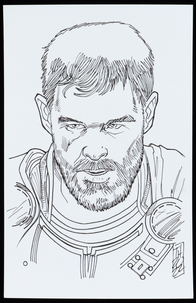 Thor "Thor: Ragnarok" Original Sketch by Tom Hodges (PA) | Pristine Auction