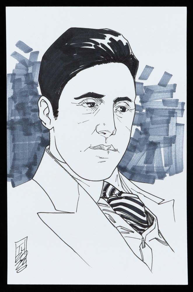 Michael Corleone "The Godfather" Original Sketch by Tom Hodges (PA ...