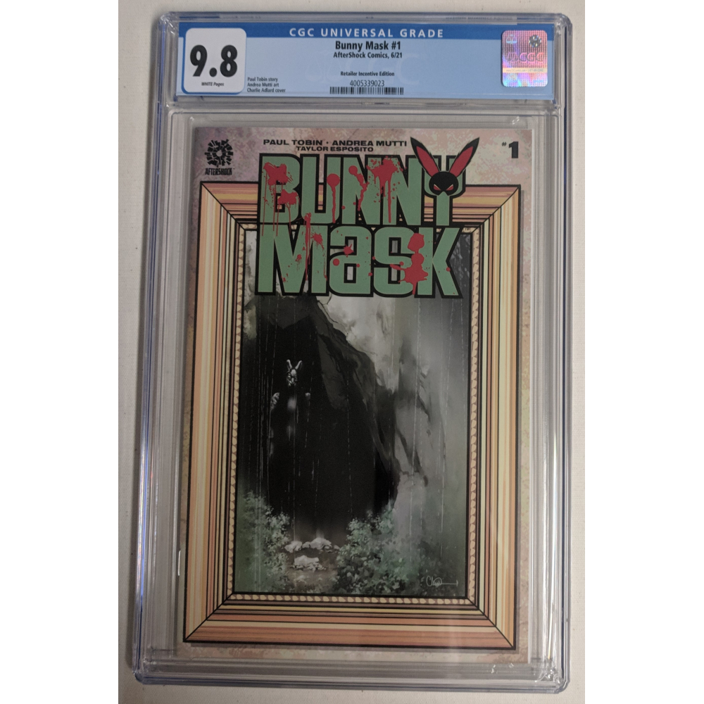 2021 "Bunny Mask" Issue #1-RI Aftershock Comic Book (CGC 9.8 ...