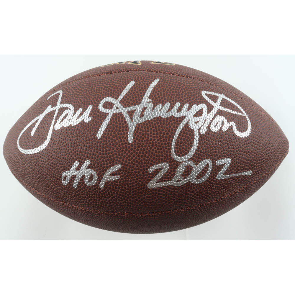 Dan Hampton Signed NFL Football Inscribed "HOF 2002" (Beckett ...
