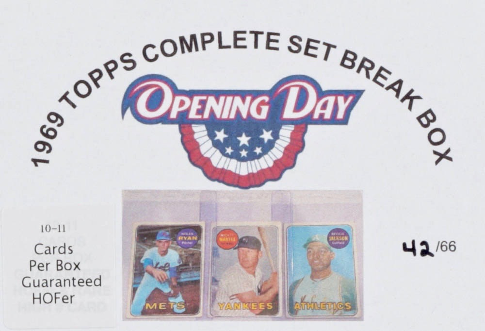 1969 Topps Opening Day Baseball Complete Set Break Mystery Box (10-11 ...