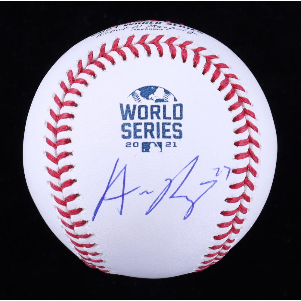 Austin Riley Signed 2021 World Series Logo Baseball (Beckett ...