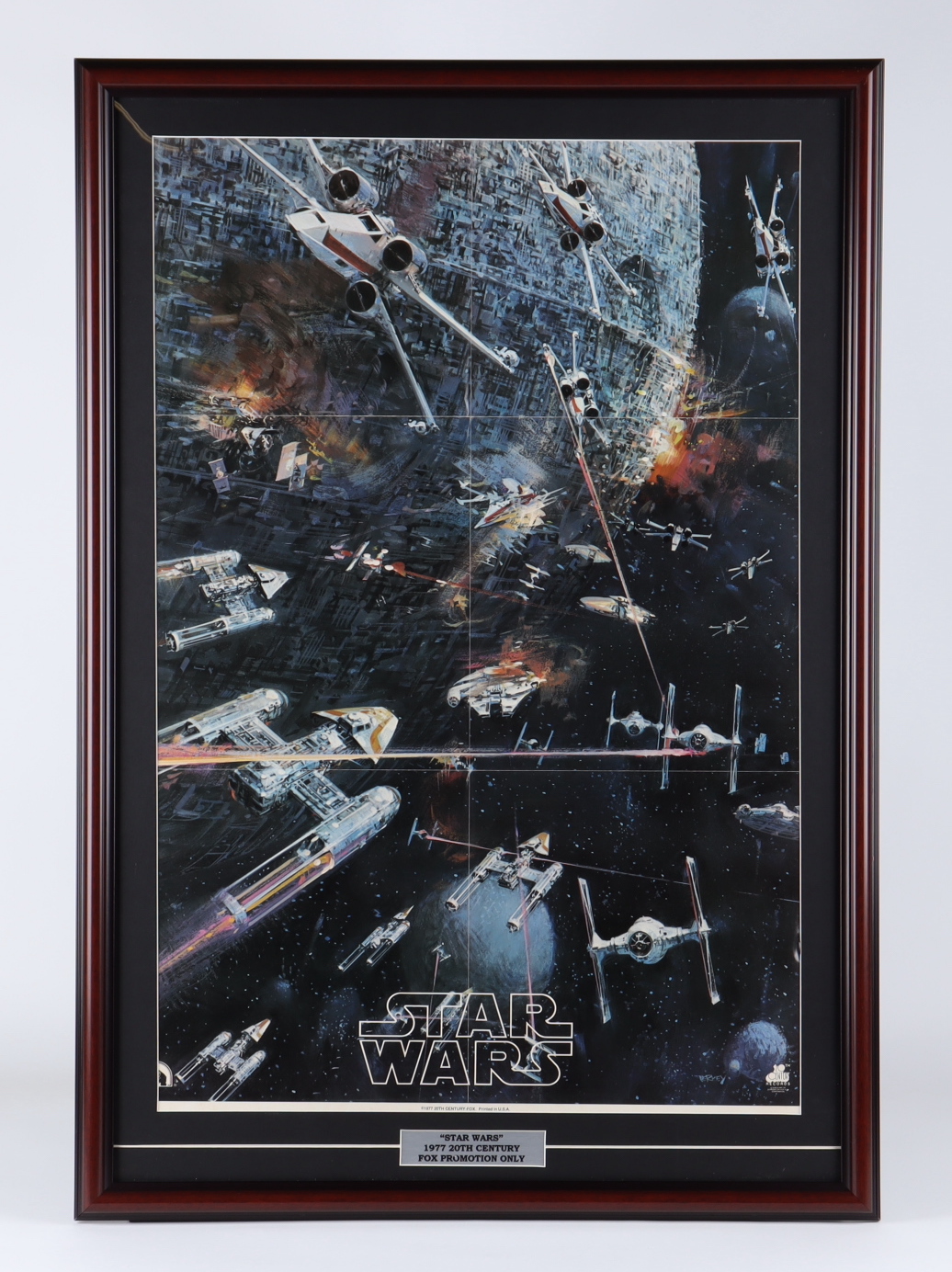 1977 Original "Star Wars" 26x37 Custom Framed Promotional Poster ...