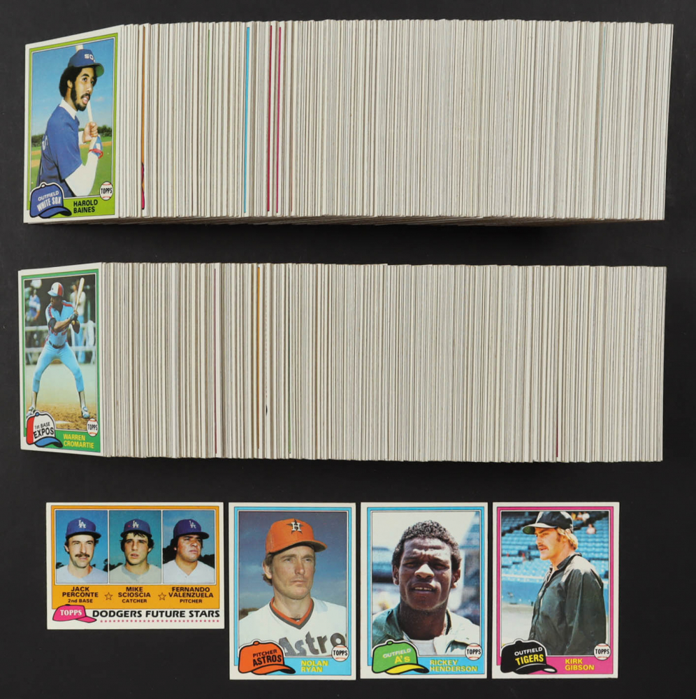 1981 Topps Baseball Complete Set of (726) Cards with Jack Perconte ...