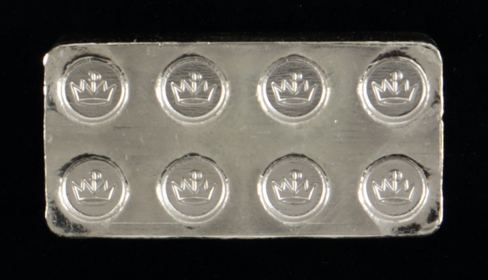 1 Troy Oz .999 Fine Silver Monarch Building Block Bullion Bar ...