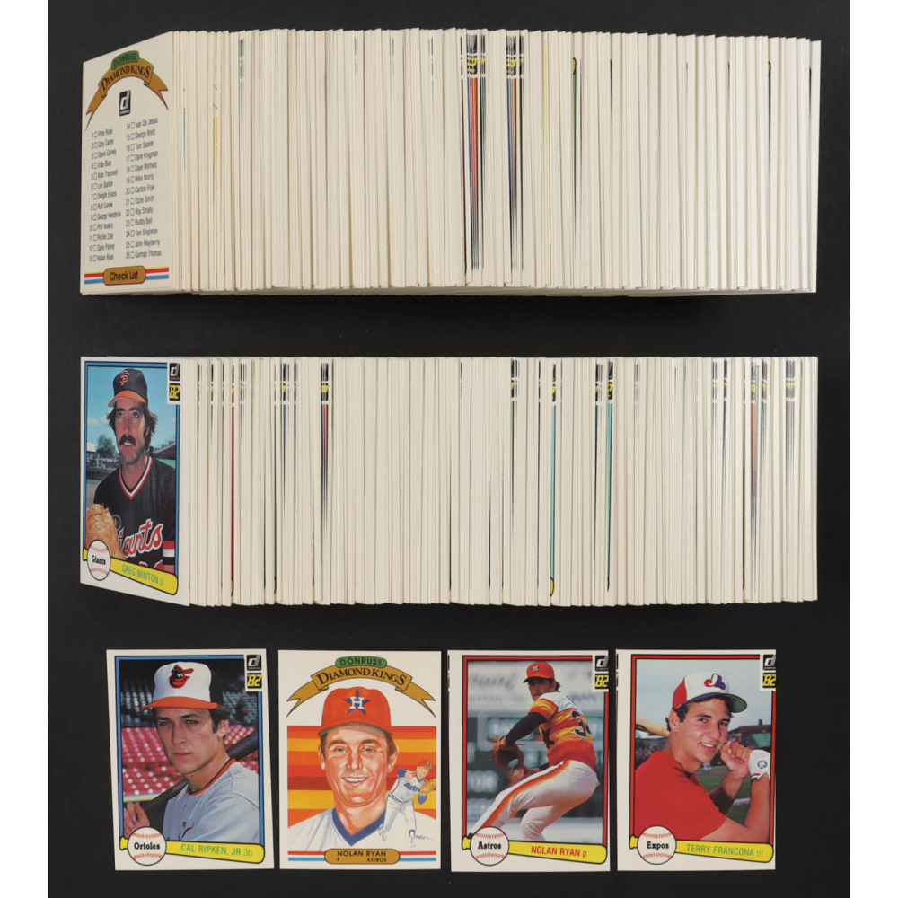 1982 Donruss Baseball Complete Set of (660) Cards with Cal Ripken #405 ...