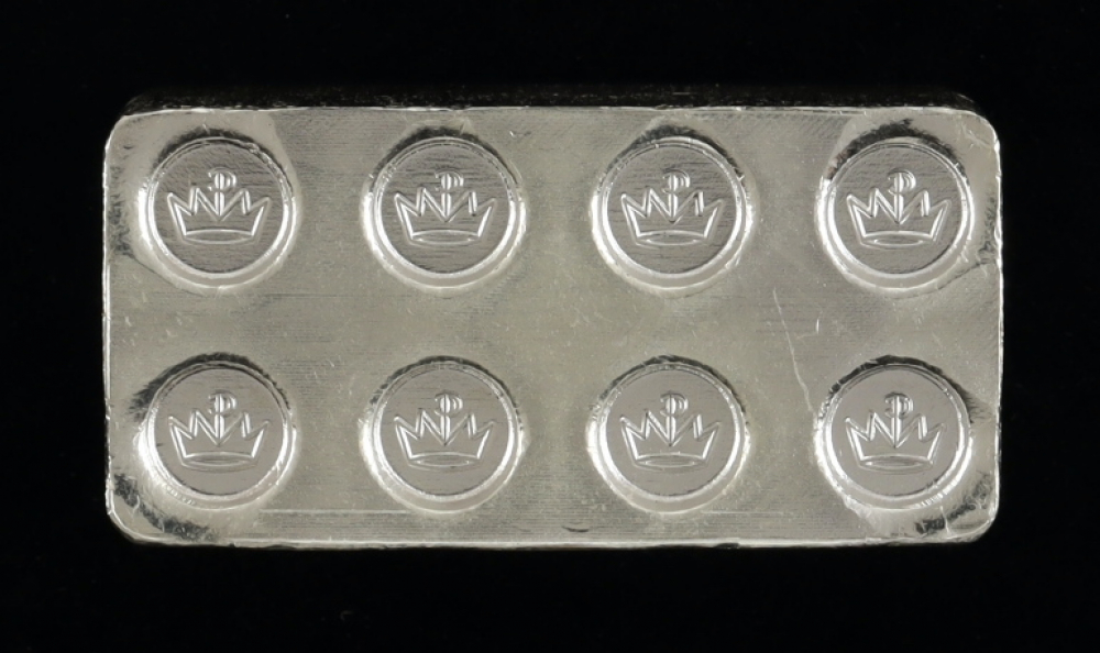 1 Troy Oz .999 Fine Silver Monarch Building Block Bullion Bar ...