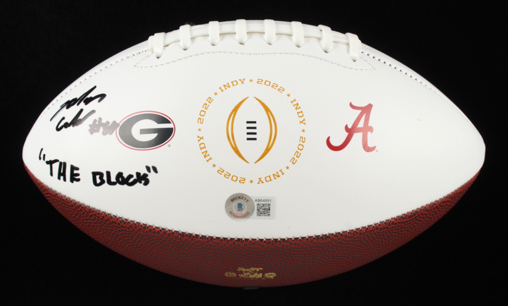 Georgia Bulldogs 2022 National Championship Logo Football Team-Signed ...