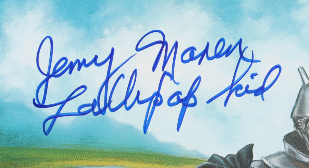Mickey Carroll, Jerry Maren, & Karl Slover Signed "The Wizard of Oz ...