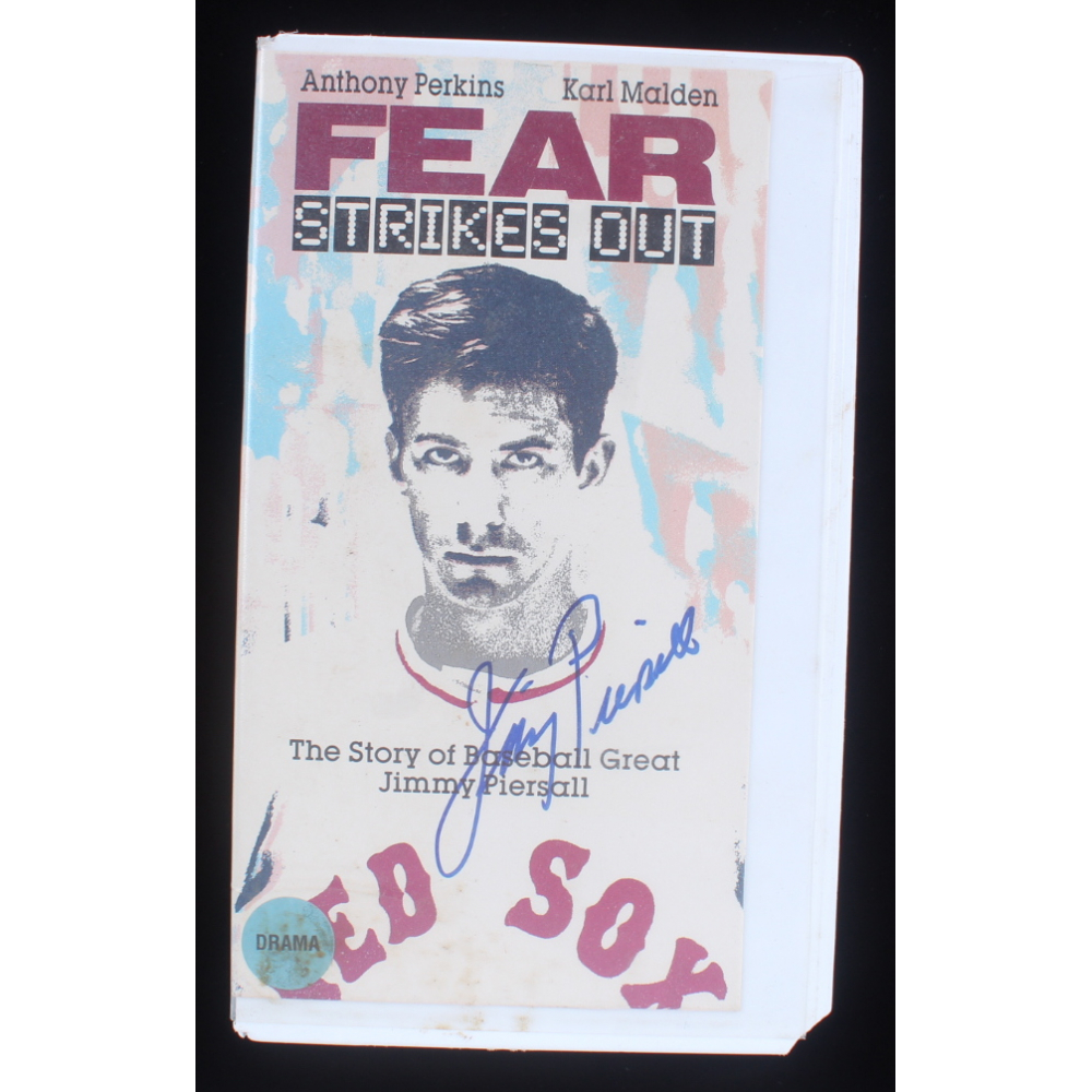 Jimmy Piersall Signed "Fear Strikes Out" VHS Box (PSA) | Pristine Auction