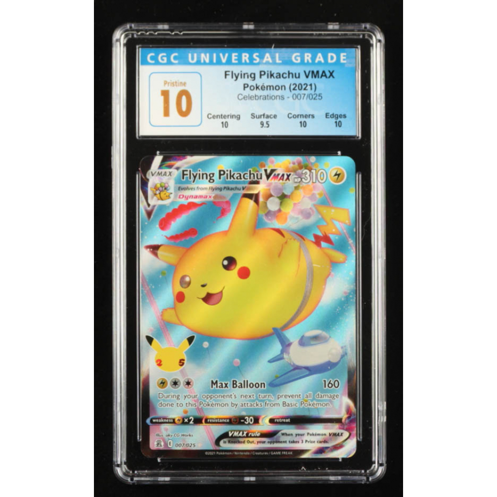 Flying Pikachu VMAX 2021 Pokemon Celebrations #7 (CGC 10) | Pristine ...