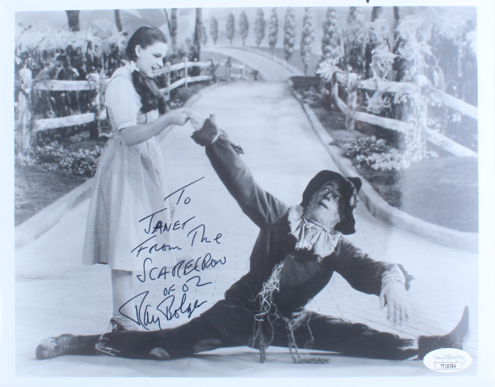 Ray Bolger Signed "The Wizard of Oz" 8x10 Photo Inscribed "From The ...
