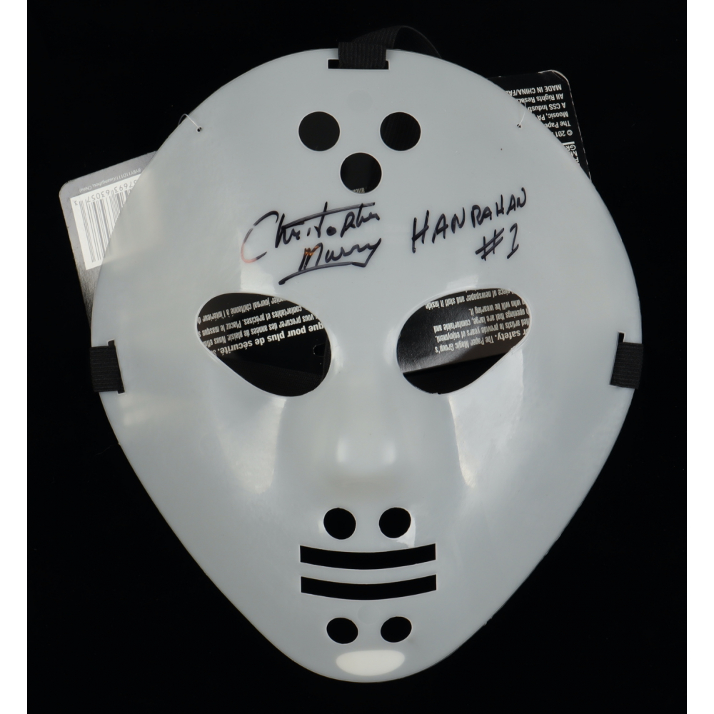 Christopher Murney Signed "Slap Shot" Hockey Goalie Mask Inscribed ...