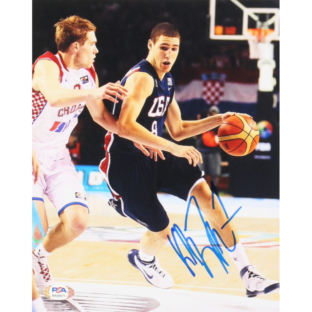 Klay Thompson Signed Team USA 8x10 Photo (PSA) | Pristine Auction