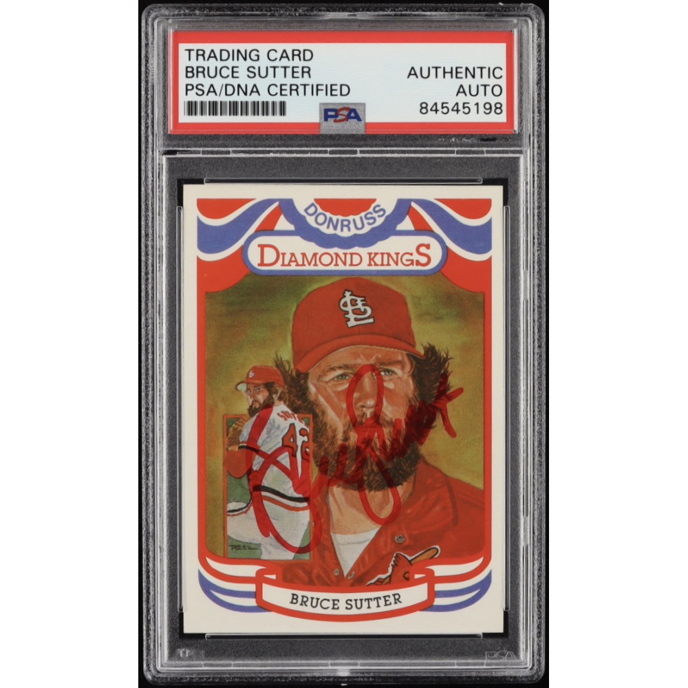 Bruce Sutter Signed 1984 Donruss #13 Diamond Kings COR (PSA) | Pristine ...