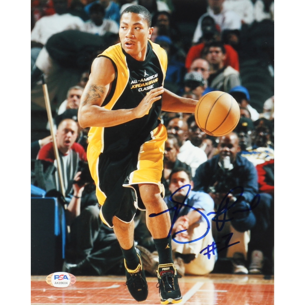 Derrick Rose Signed All-American Classic 8x10 Photo (PSA) | Pristine ...