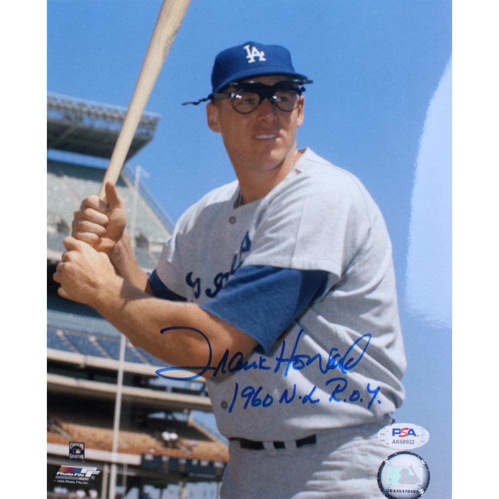 Frank Howard Signed Dodgers 8x10 Photo Inscribed "1960 N.L. R.O.Y" (PSA ...