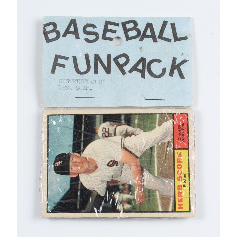 1961 Topps Baseball Card Fun Pack with (10) Cards | Pristine Auction