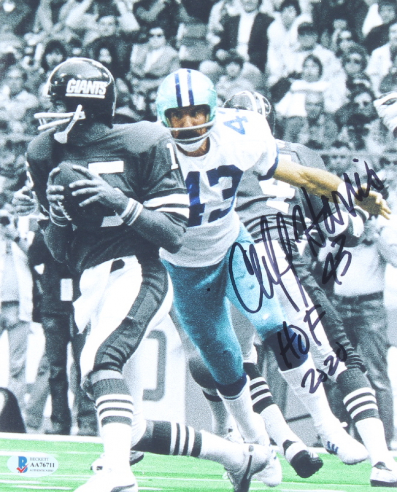 Cliff Harris Signed Cowboys 8x10 Photo Inscribed "HOF 2020" (Beckett ...