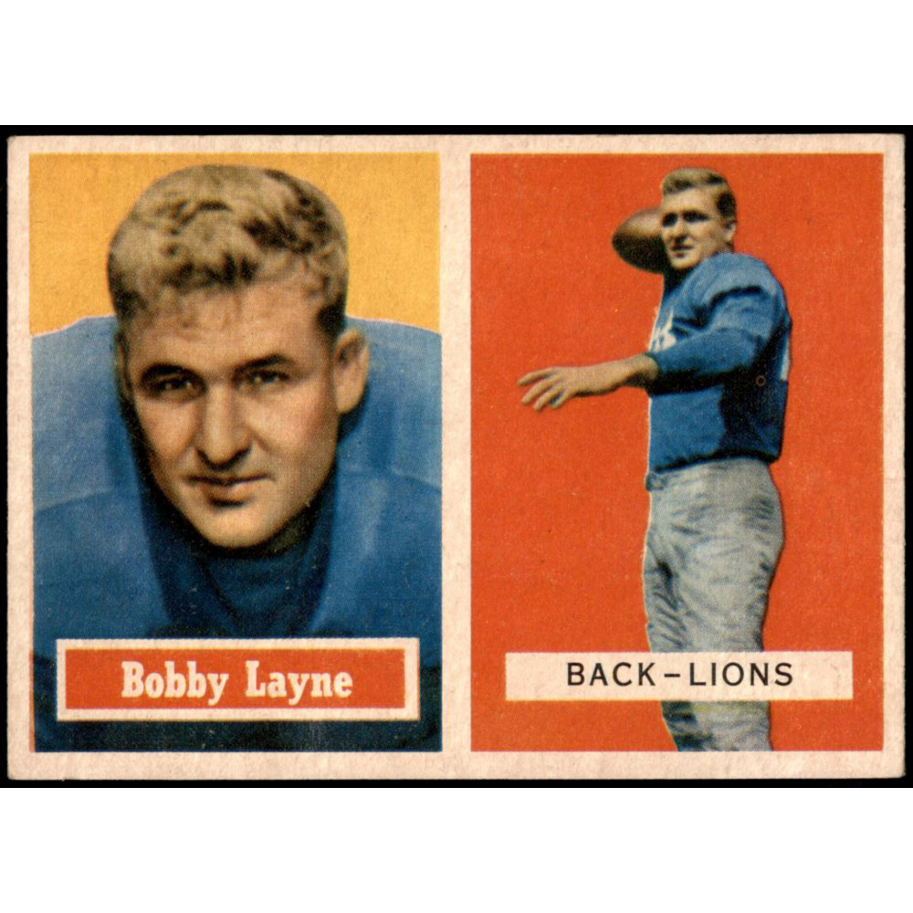 Bobby Layne 1957 Topps #32 | Pristine Auction