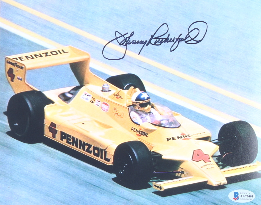 Johnny Rutherford Signed 8x10 Photo (Beckett) | Pristine Auction