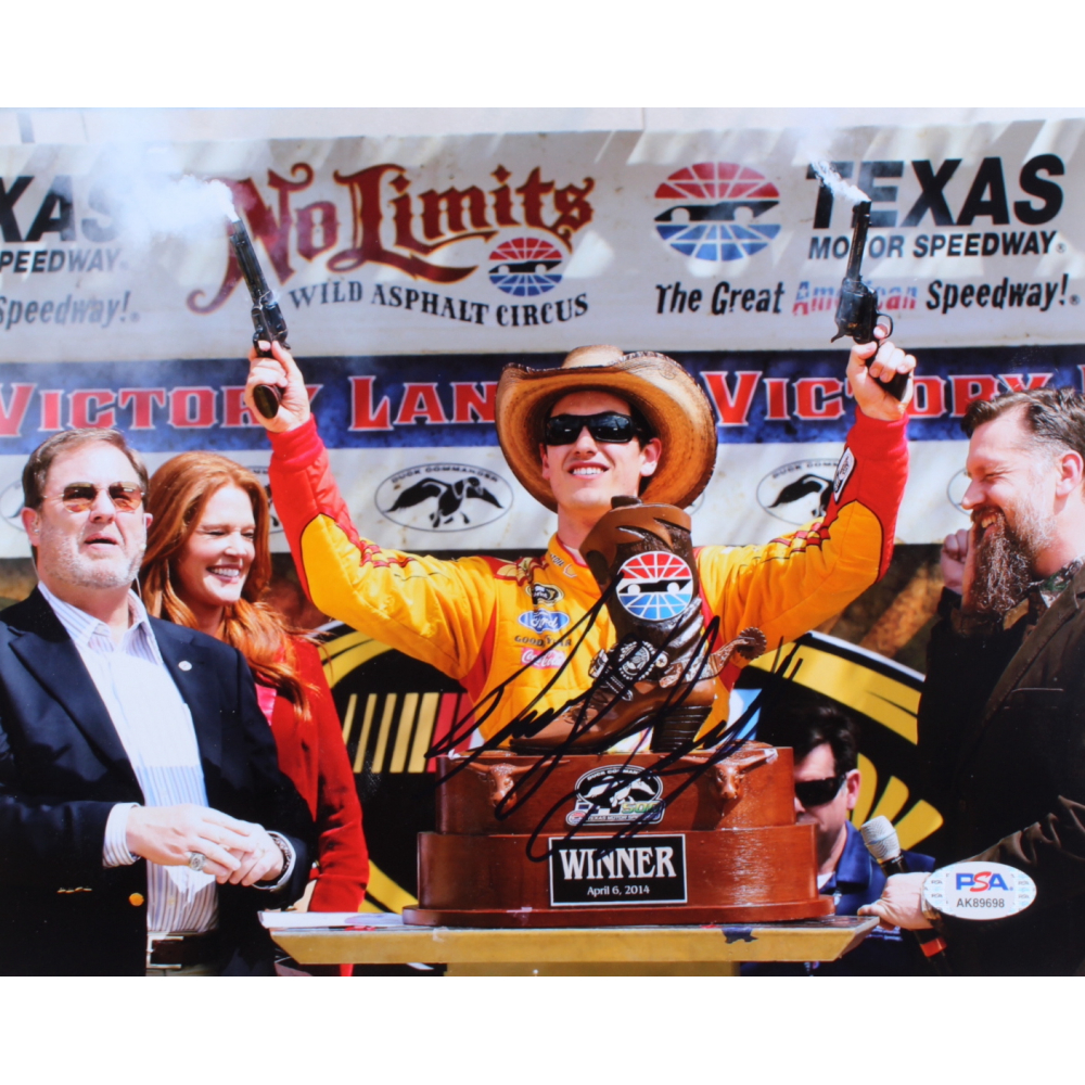 Joey Logano Signed NASCAR 8x10 Photo (PSA) | Pristine Auction